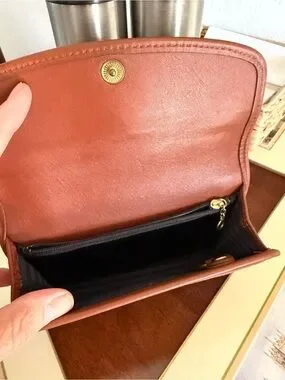Coach | Bags | Coach British Tan Envelope Swing Wallet 4873 | Poshmark